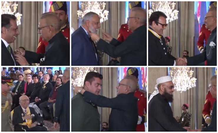 Pakistan Day: Ceremony of distribution of civil honors in President's ...